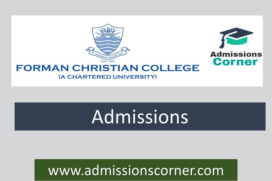 Forman Christian College University FCCU BS Admissions Spring 2025
